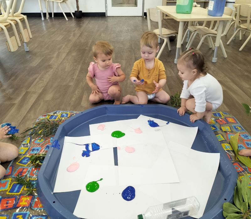 Sonas Wattle Grove - Sensory Paint Exploration - Sonas Childcare
